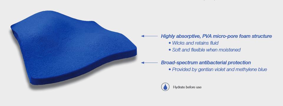 Hydrofera Blue Classic Antibacterial Foam Dressing from Hollister