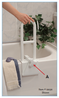 Purchase Drive Clamp On Bath Tub Rails [12036] | Grab Bars